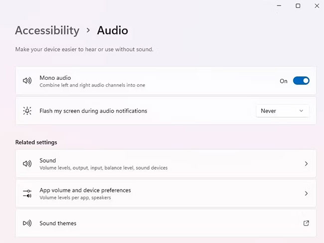 How to enable Mono audio on Windows 11